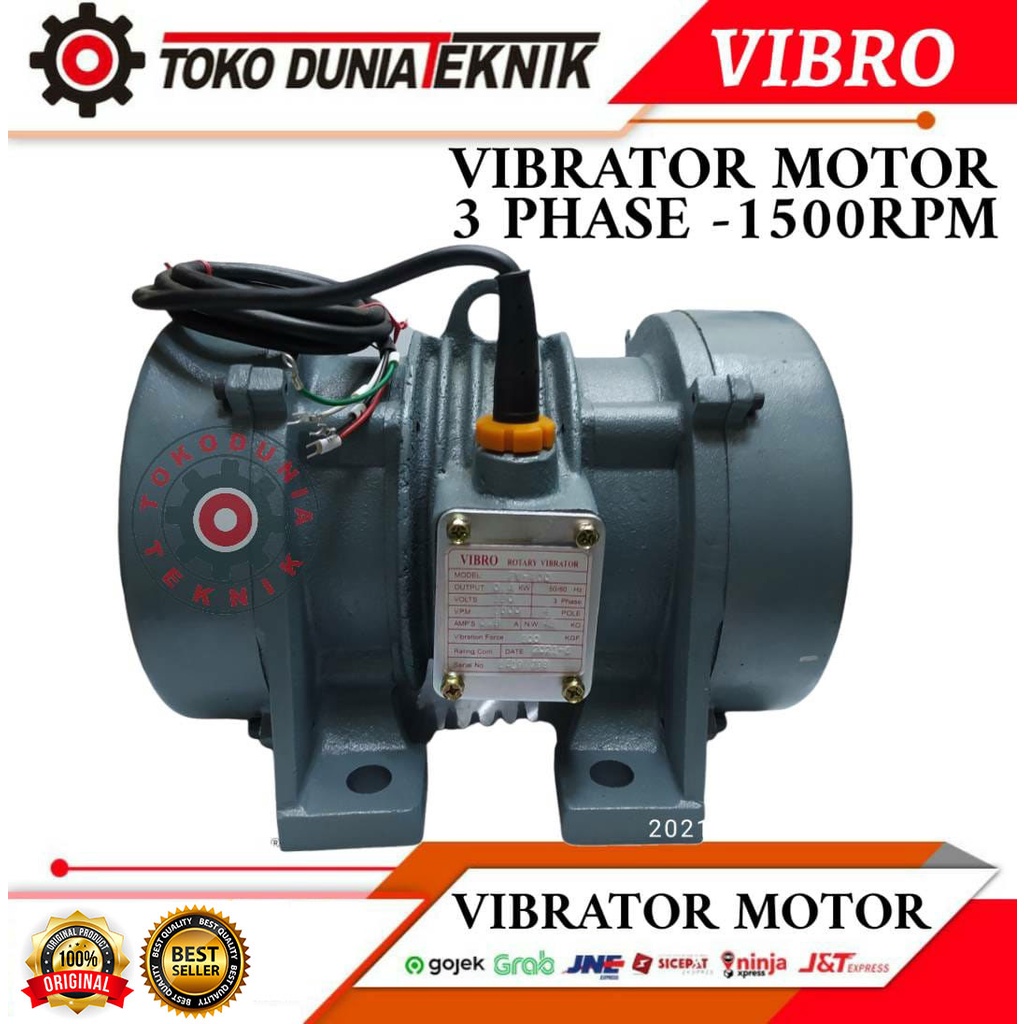 Jual VIBRO MOTOR ROTARY VIBRATOR FV500 - 0.5KW -500WATT 3PHASE 1450RPM ...
