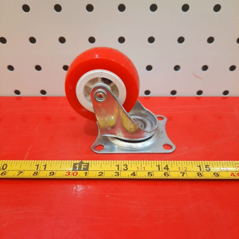 Jual RODA TROLI 2 INCH XANDER NON REM RODA KASTOR NYLON MERAH RODA ...