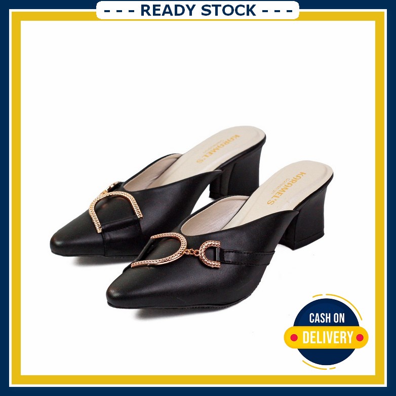 Jual Sandal Hak Tahu Kaca Haigh High Heels Wanita Tinggi 5Cm Bunga ...