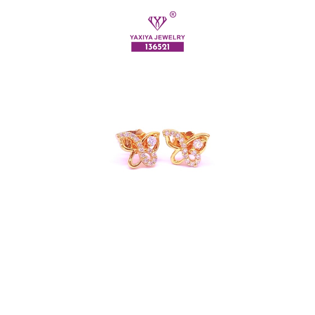 Jual Yaxiya Anting Tusuk Korea Butterfly Kupu Kupu Permata Cantik ...