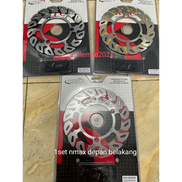 Jual disc ktc nmax/piringan cakram ktc 1set depan belakang pnp nmax old/new | Shopee Indonesia
