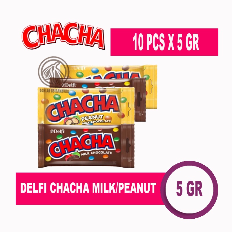 Jual DELFI CHACHA RENCENG 5GR X 10PCS COKLAT, COKELAT DELFI CHA CHA ...