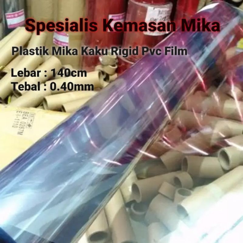Jual Plastik Mika Kaku Rigid PVC Film Clear Tebal 0.40mm X Lebar 140cm X 100cm | Shopee Indonesia