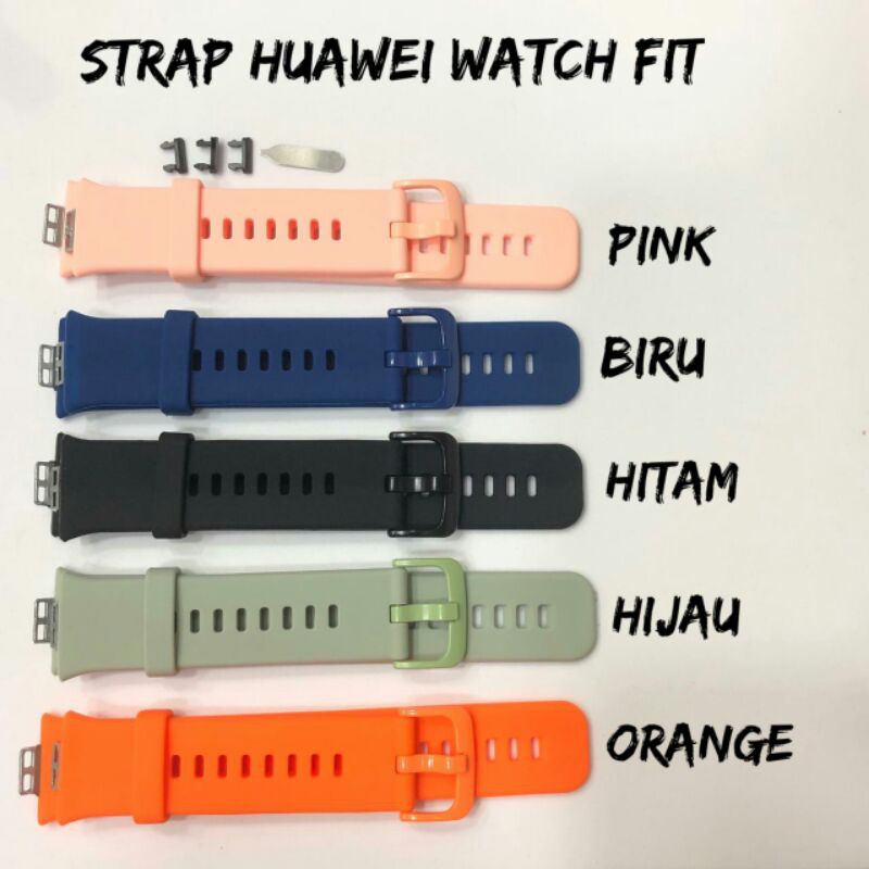 Jual Strap polos Rubber Jam Fit / Fit SE/ watch Fit edition | Shopee ...
