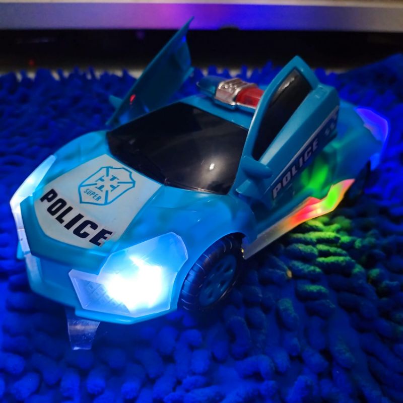 Jual MAINAN MOBIL POLISI BUKA PINTU BISA PUTAR 360° | Shopee Indonesia