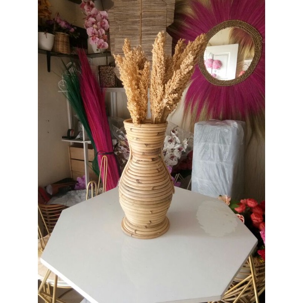 Jual Vas bunga rotan 30 cm/gucci rotan 30 cm/gucci rotan murah/gucci ...