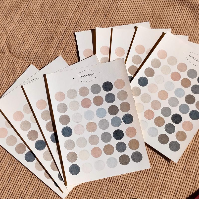 Jual [DAYOKEU] STIKER PALET WARNA AESTHETIC | Color Palette Stiker for ...
