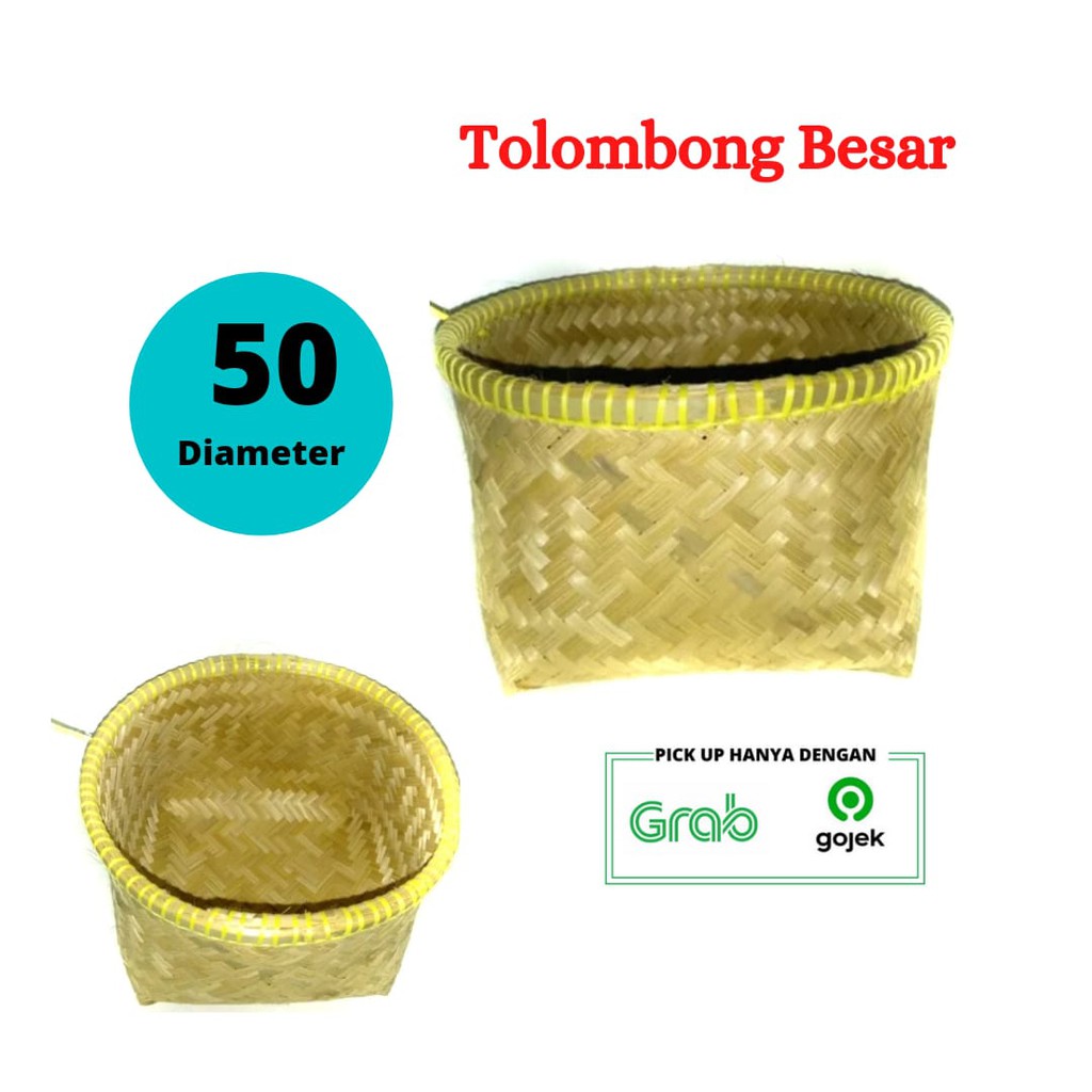 Jual Tolombong Bambu Keranjang Bambu Segi empat Keranjang Bambu Anyaman ...