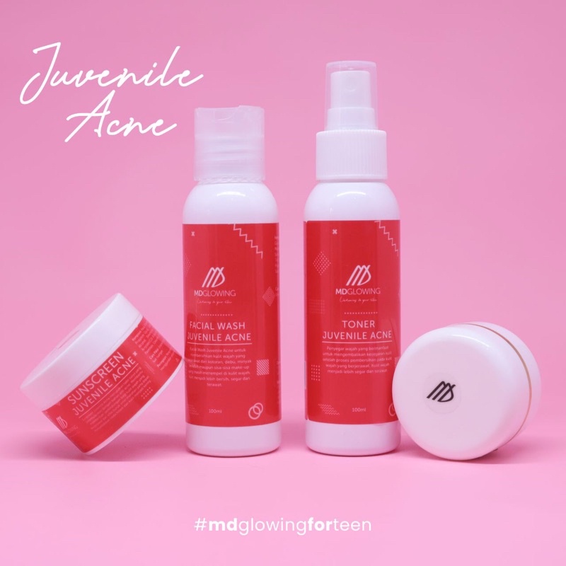 Jual MD GLOWING PAKET JUVENILE ACNE | Shopee Indonesia