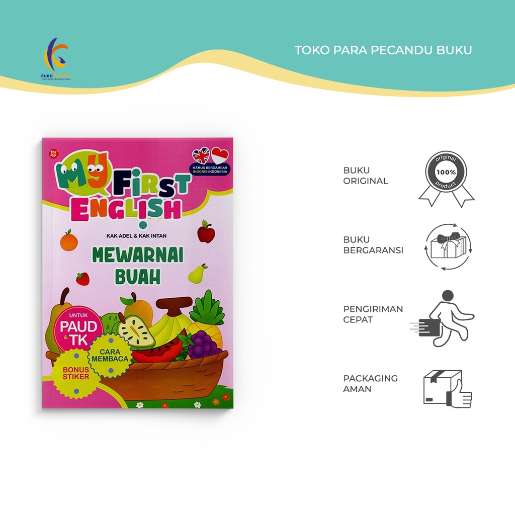 Jual BUKU ANAK - MY FIRST ENGLISH MEWARNAI BUAH - WAHYU MEDIA | Shopee ...