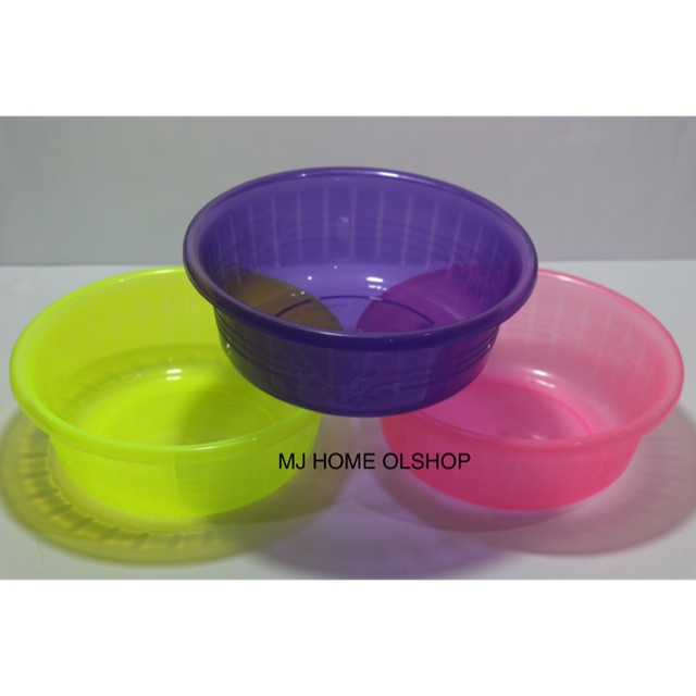 Jual KMP Baskom Plastik Transparan 12 / Besek / Baskom Serbaguna ...