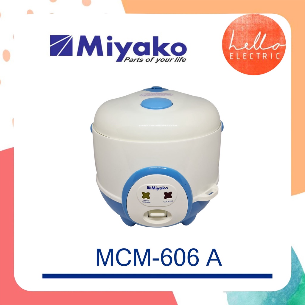Jual MAGIC COM MIYAKO / PENANAK NASI SERBAGUNA MCM-606A / MCM 606A 0,63 ...