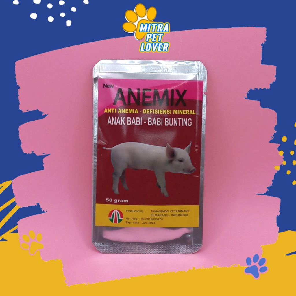 Jual MULTIVITAMIN PENAMBAH DARAH BABI - ANEMIX PIG POWDER 50GR OBAT ...