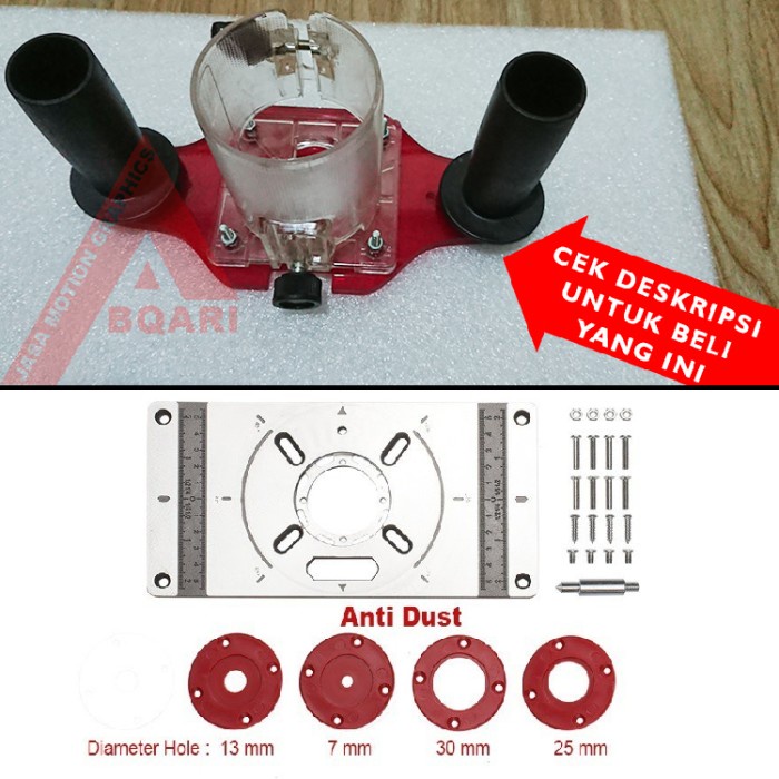 Jual INSERT PLATE ROUTER TABLE / MEJA ROUTER / MEJA TRIMMER XA083 ...