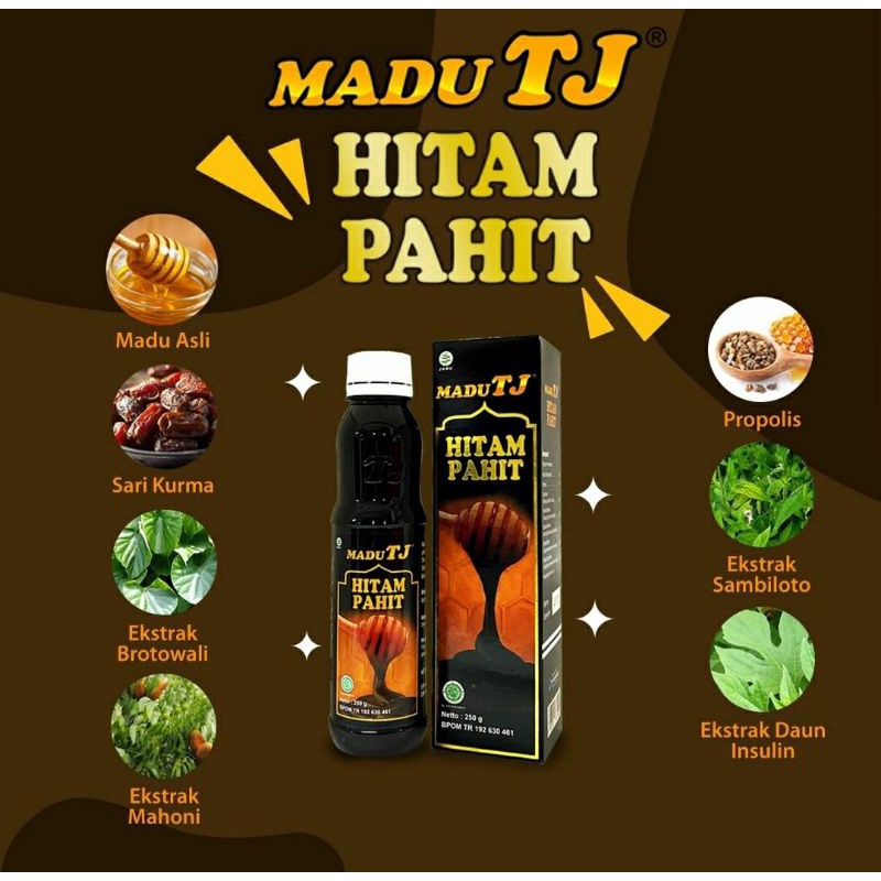 Jual Madu TJ Hitam Pahit 250 gr | Shopee Indonesia
