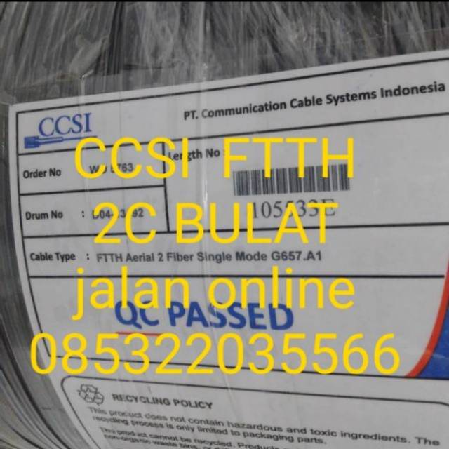 Jual Dropcore 2 core / Cable Fiber Optik / Drop Ware FTTH Kabel FO ... Jual Dropcore 2 core / Cable Fiber Optik / Drop Ware FTTH Kabel FO ...