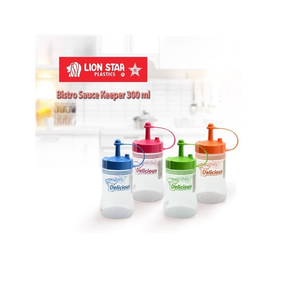 Jual LION STAR TS-49 Bistro Sauce Keeper 300ml | Botol Saos Lion Star Bistro 300 ml | Shopee ...