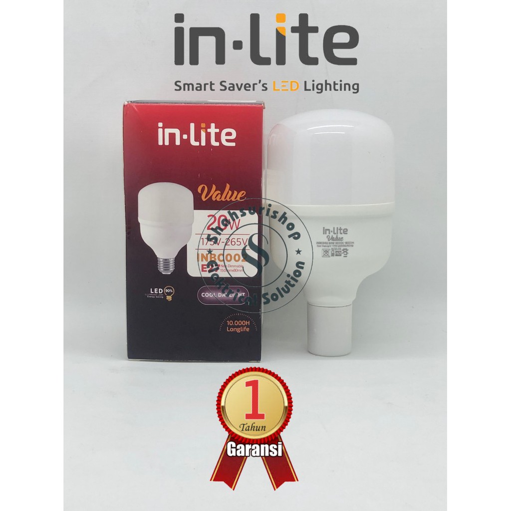 Jual IN-LITE LAMPU LED CAPSULE VALUE 20W 20 W WATT INBC002 PUTIH ...