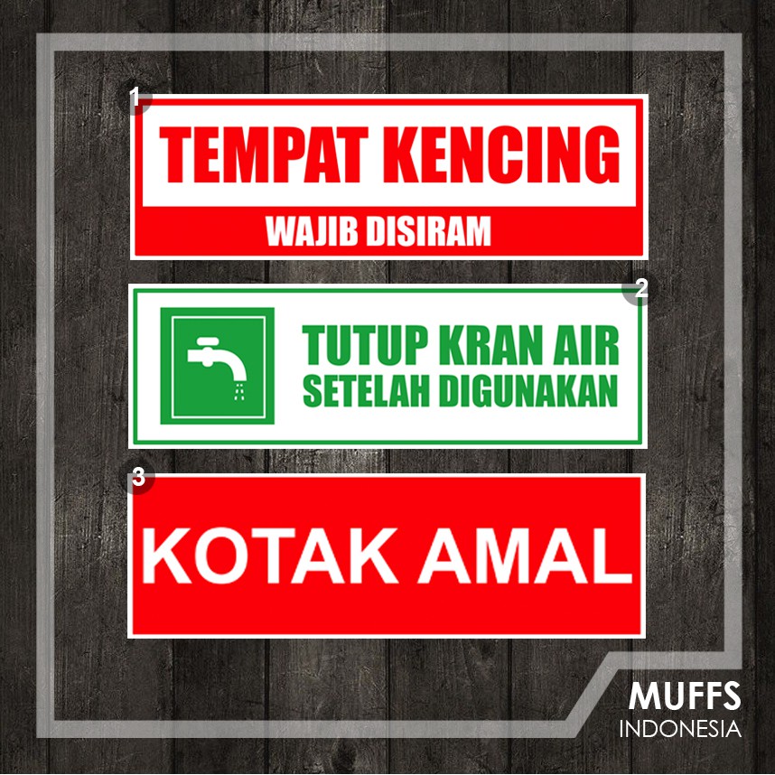 Jual STIKER STICKER TEMPEL KOTAK AMAL TUTUP KERAN SETELAH DIGUNAKAN ...