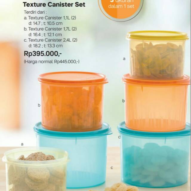 Jual Texture Canister Set | Shopee Indonesia