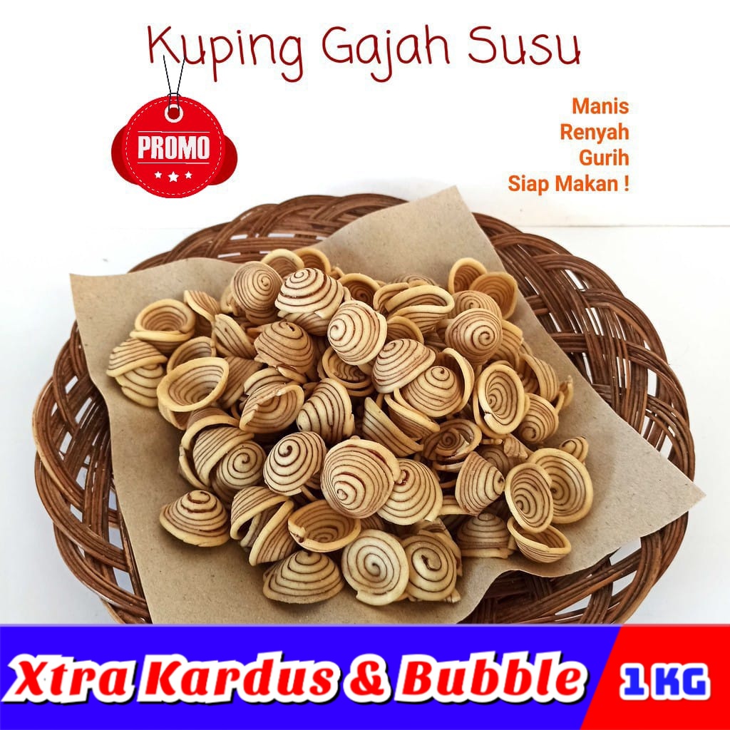 Jual [1Kg] Kuping Gajah Mini Cream Coklat PREMIUM - Raos Rasa makanan ...