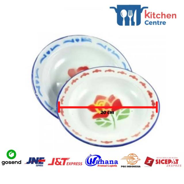Jual Piring Seng Piring Enamel Jadul Piring Makan Jadul Motif Bunga ...