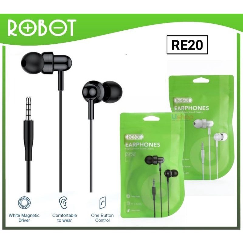 Jual Robot Headset RE20 + Mic High definition sound quality / EARPHONE ...