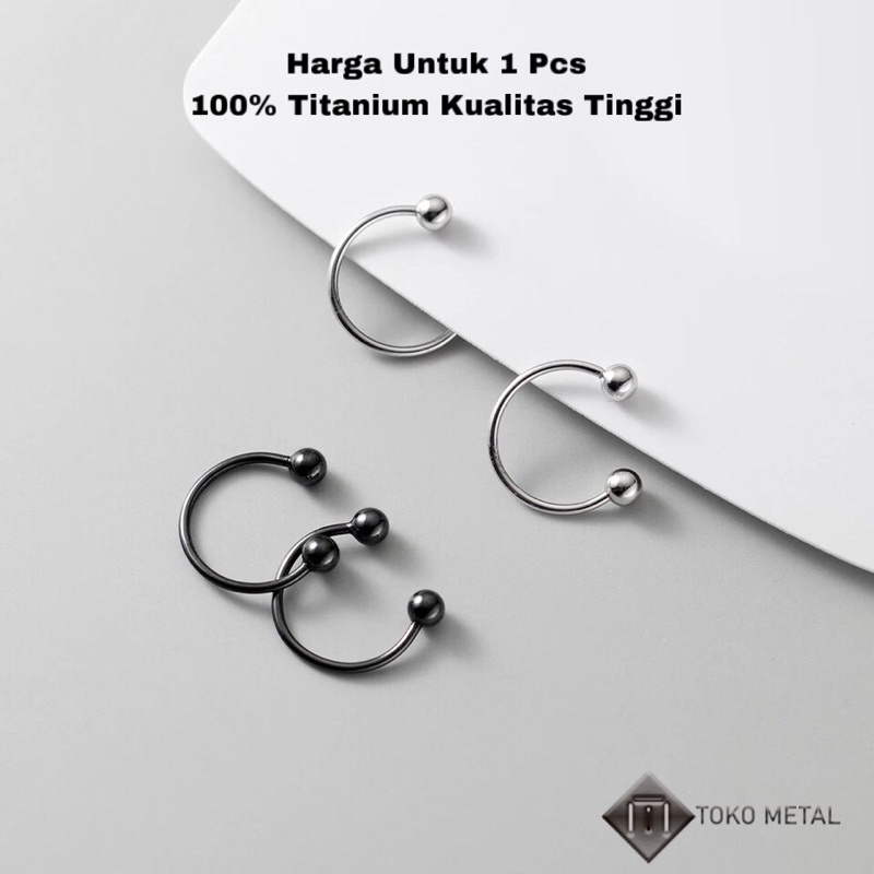 Jual Anting 100% Titanium Piercing Rossi/C Kualitas Tinggi Anti Karat ...