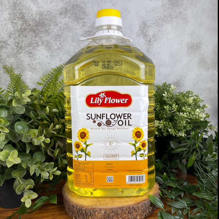 Jual Lily Flower Sunflower Oil 5 Liter / Minyak Biji Bunga Matahari ...