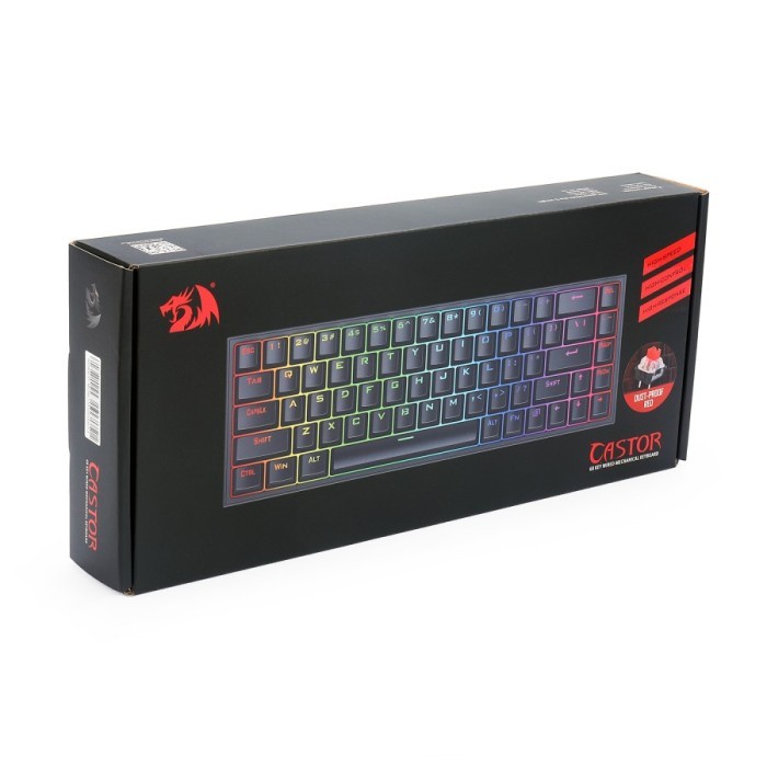 Jual Keyboard Redragon Universal Mech Gaming 68 Keys RGB CASTOR - K631-RGB | Shopee Indonesia