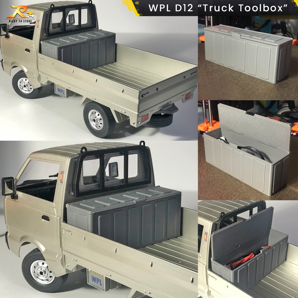Jual WPL D12 Kotak Boks Truck Toolbox Box Accessories RC Drift 3D Print ...