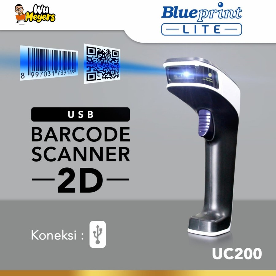 Jual Barcode Scanner CCD 2D Auto Scan USB BLUEPRINT BP-UC200 | Shopee ...