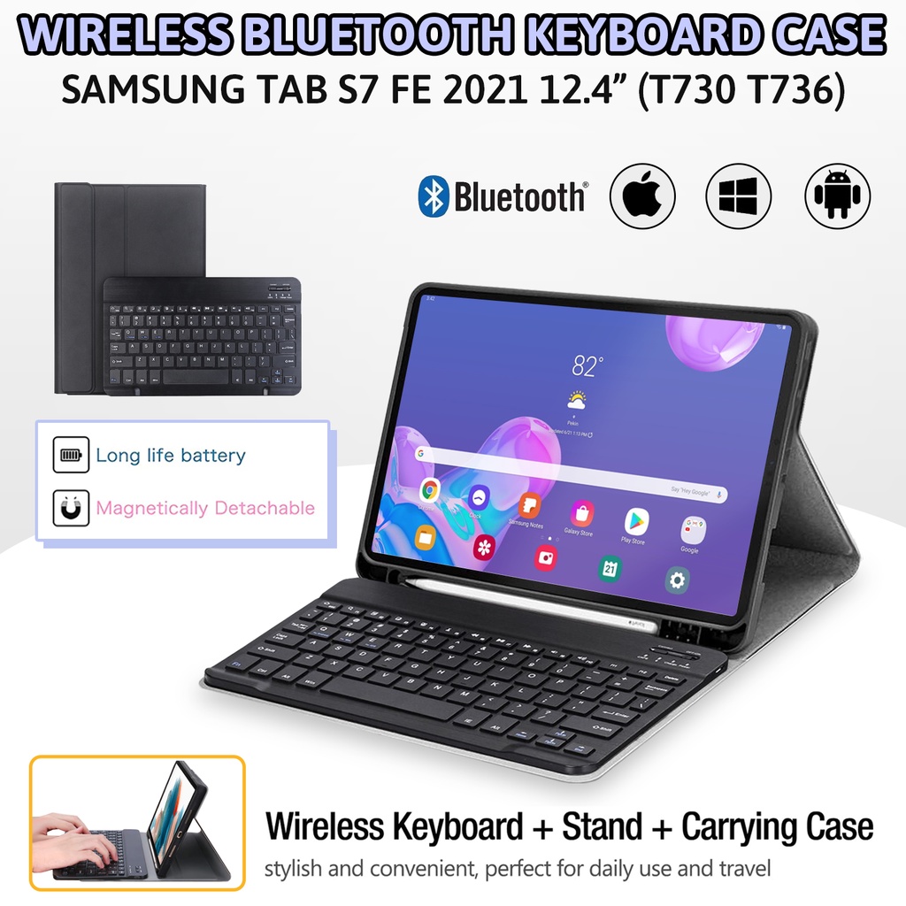 Jual Samsung Galaxy Tab S7 FE 12.4 inch 2021 T730 T736 Wireless ...
