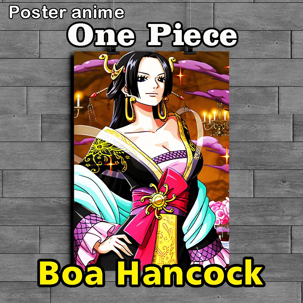 Jual Poster Anime ONE PIECE boa hancock full colour murah meriah ...