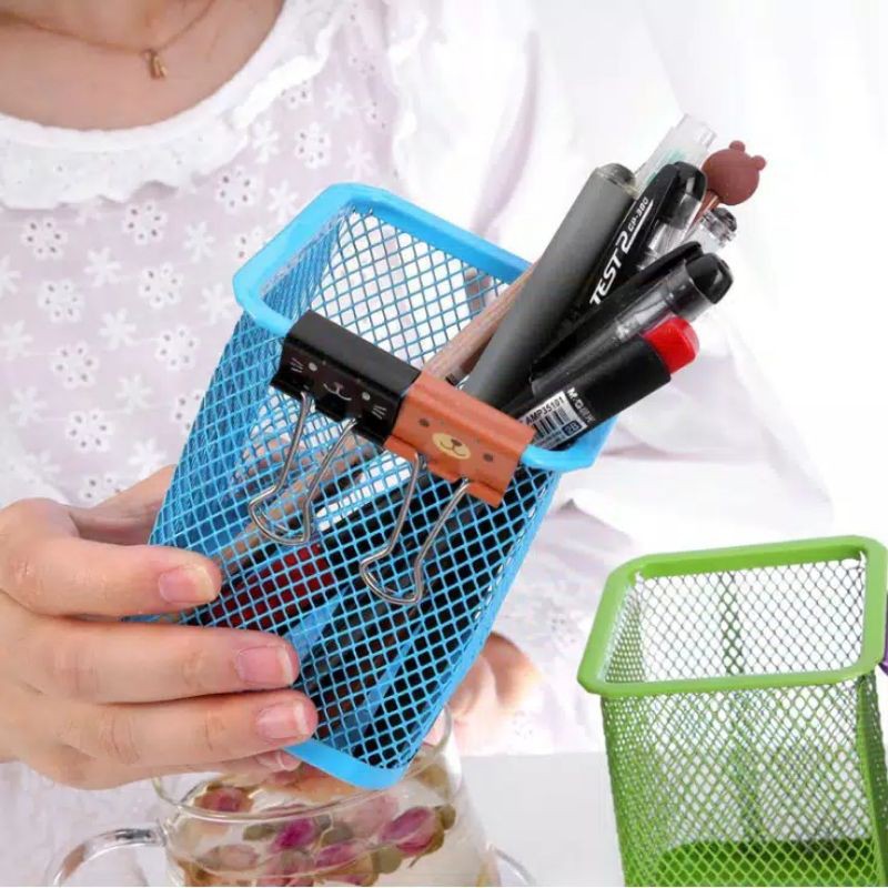 Jual Cod Gs11 Tempat Pena Besi Jaring Pulpen Kotak Pena Peralatan ...