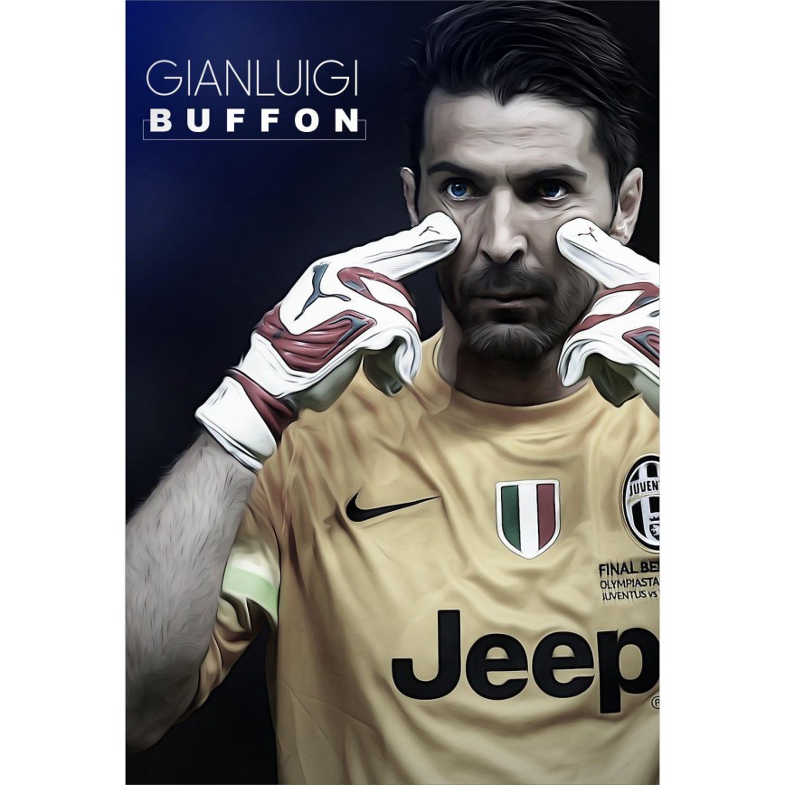 Jual POSTER SUDAH DILAMINASI UKURAN A3+ BUFFON JUVENTUS BAHAN ART PAPER ...