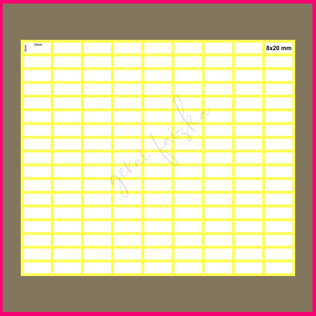 Jual 0,8X2 cm LABEL STICKER 112/LABEL UNDANGAN | Shopee Indonesia