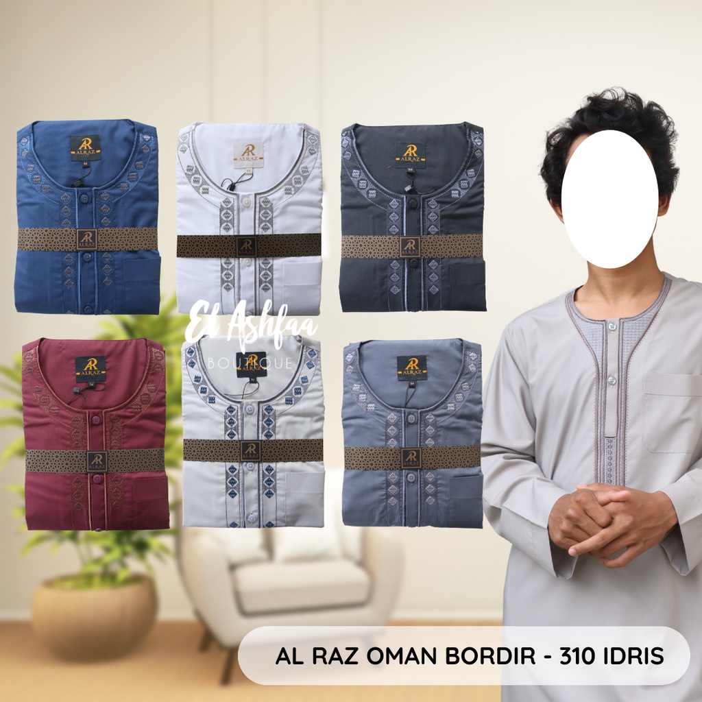 Jual Jubah Saudi | Gamis Pria | Jubah Al Raz Oman Bordir 310 IDRIS - El ...
