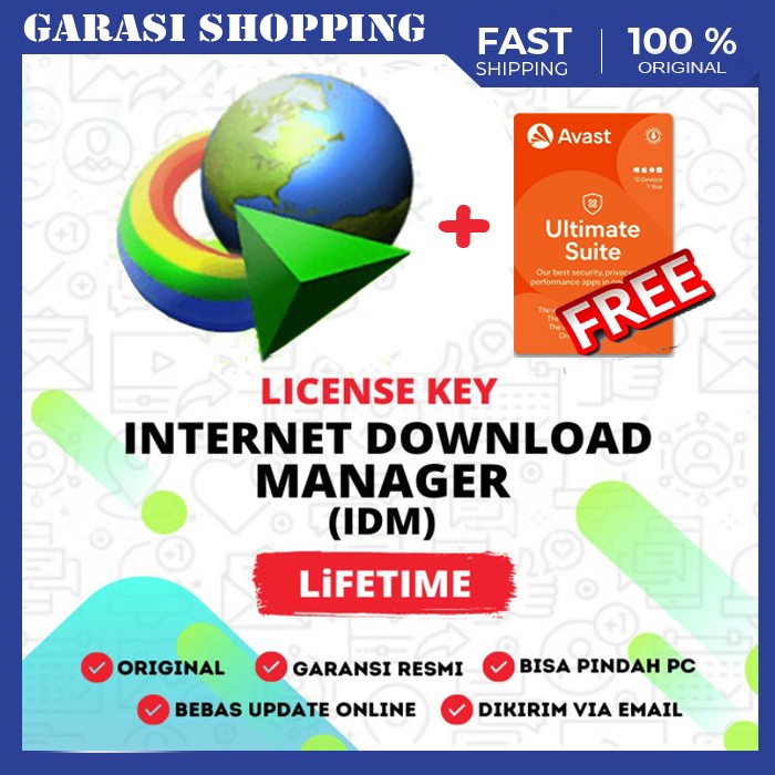 Jual IDM Internet Download Manager Full Version + Lisensi Lifetime Permanen | Shopee Indonesia