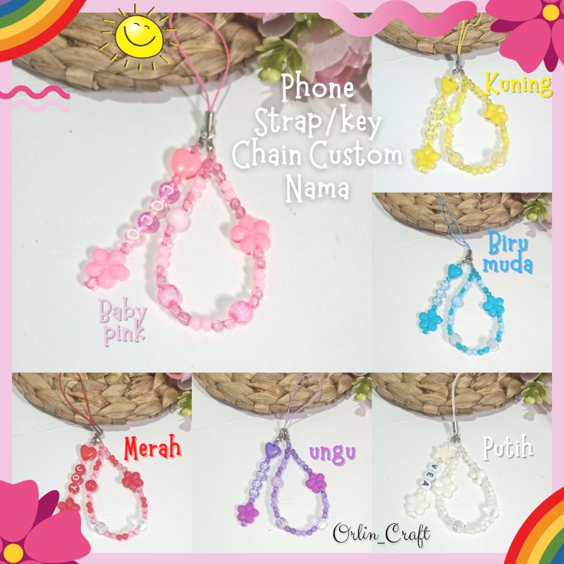 Jual Phone Strap Custom/Gantungan Kunci / Gantungan HP / Keychain Kpop ...