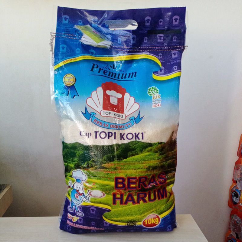 Jual BERAS CAP TOPI KOKI PANDAN WANGI 10 KG 10KG / BERAS HARUM 10KG ...