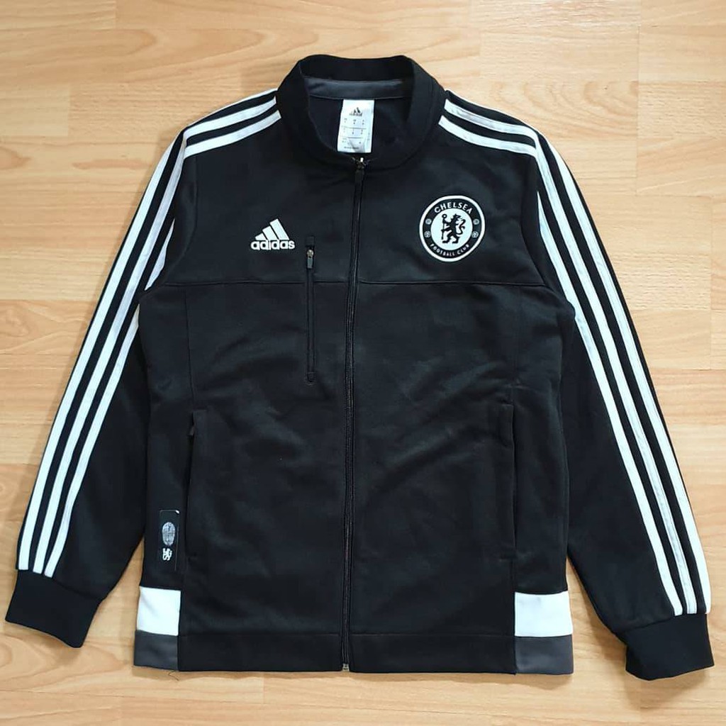 Jual Chelsea Stadium Jacket 2016 Black Hitam Jersey Bola Adidas ...