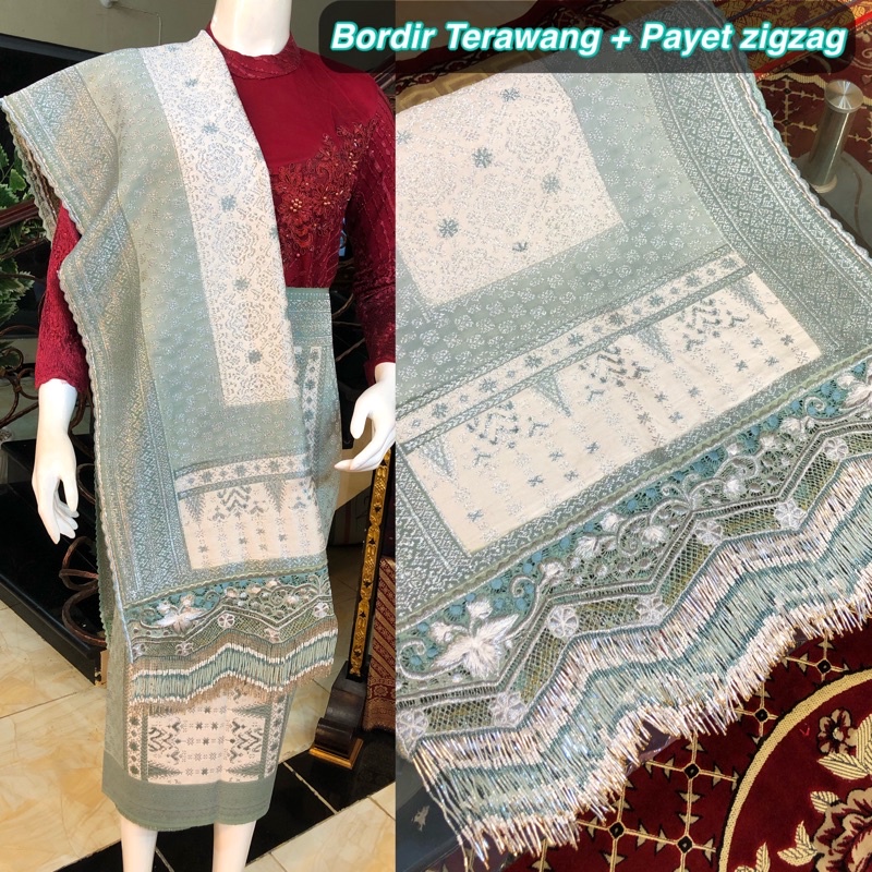 Jual Belum Termasuk songket / RONCE PAYET SELENDANG (upah pasang ronce ...