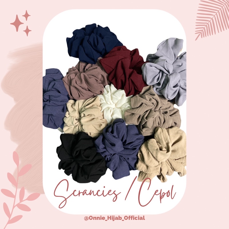 Jual Scrunchie Hijab / Cepol Hijab / Ikat Rambut | Shopee Indonesia