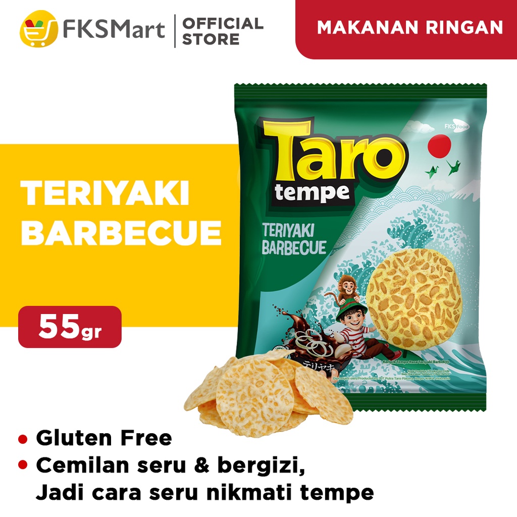 Jual Taro Tempe Teriyaki Barbecue 55 gr | Shopee Indonesia