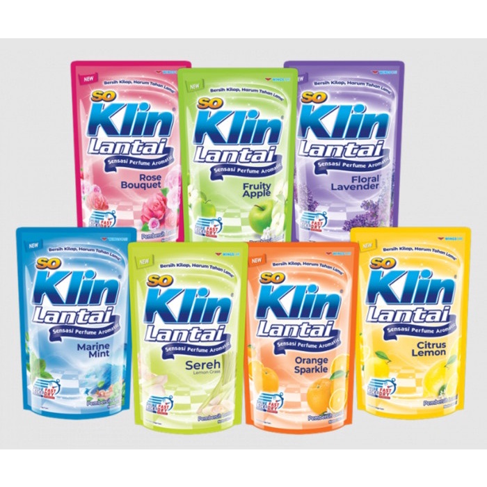 Jual So Klin Lantai 770 ml Refill All Varian #MDR | Shopee Indonesia
