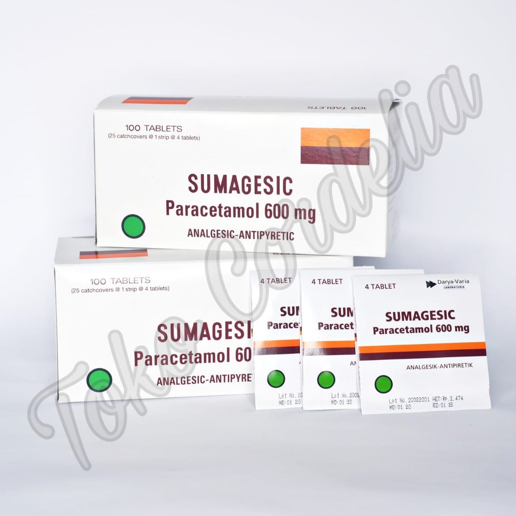Jual Sumagesic Paracetamol 600 mg Strip isi 4 Tablet | Shopee Indonesia