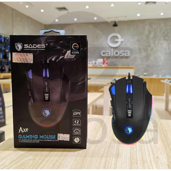 Jual Sades AXE RGB Gaming Mouse ORIGINAL GARANSI 1 TAHUN SADES ...