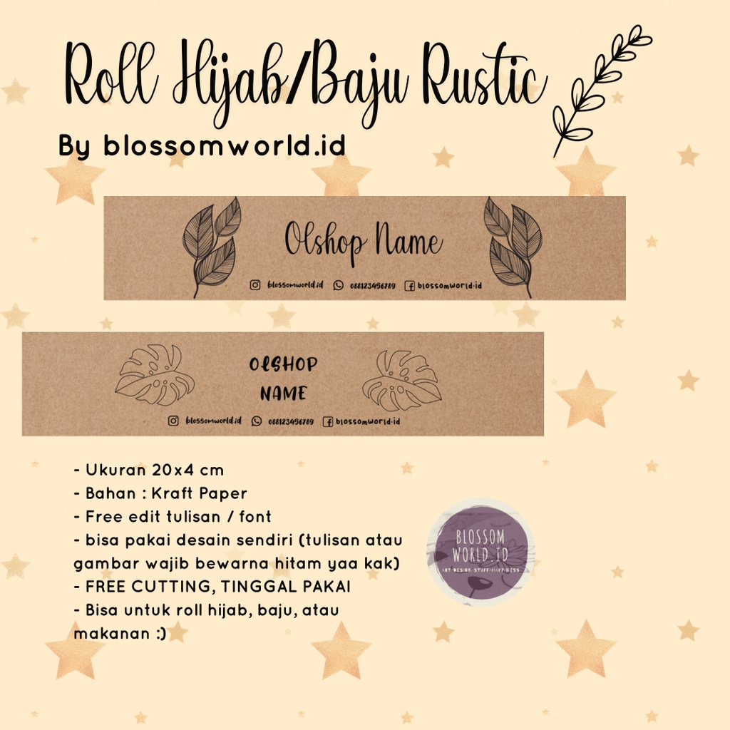 Jual Roll Hijab Rustic / Roller Hijab Aesthetic / Roller Hijab Tema ...
