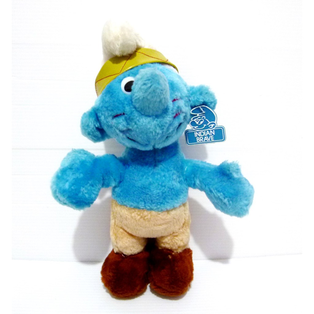 Jual Boneka Smurf Smurfs Indian Brave Original Made In Korea Rare ...